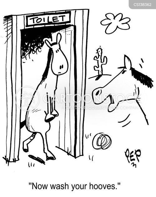 Toilet Hygiene Cartoons and Comics - funny pictures from CartoonStock