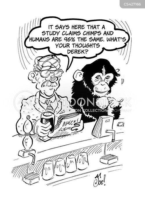 Chimpanzee Cartoons and Comics - funny pictures from CartoonStock