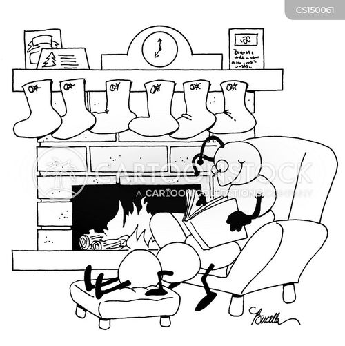 Yule Log Cartoons and Comics - funny pictures from CartoonStock