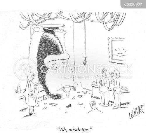 Mistletoe Cartoons and Comics - funny pictures from CartoonStock