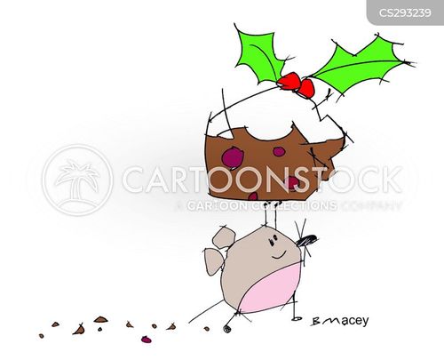 Christmas Cake Cartoons and Comics - funny pictures from CartoonStock