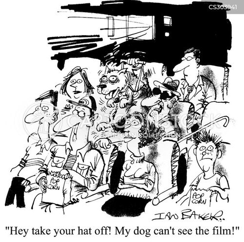Cinema Patrons Cartoons and Comics - funny pictures from CartoonStock
