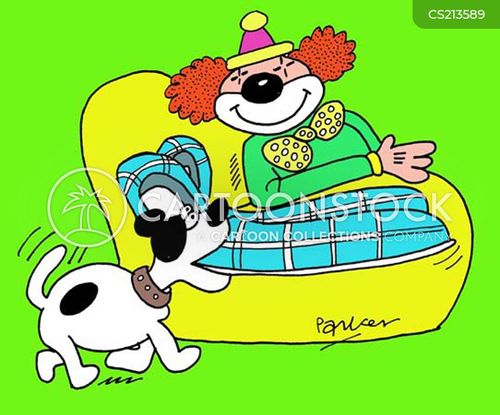 Clown Dog Cartoons and Comics - funny pictures from CartoonStock