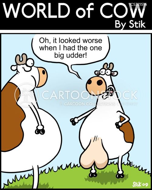 Cow's Udders Cartoons and Comics - funny pictures from CartoonStock