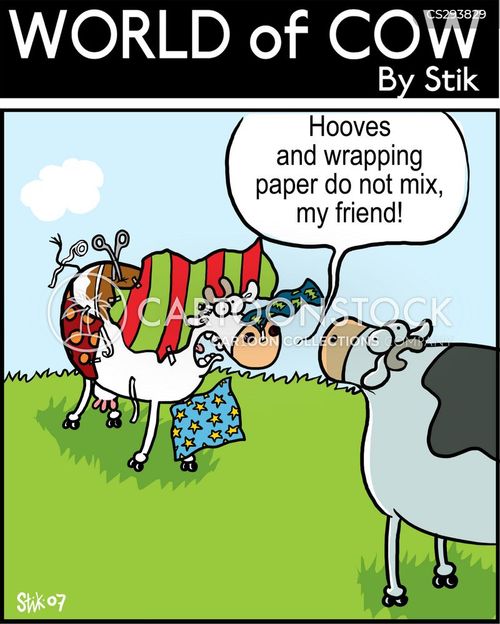 Wrapping Paper Cartoons and Comics - funny pictures from CartoonStock
