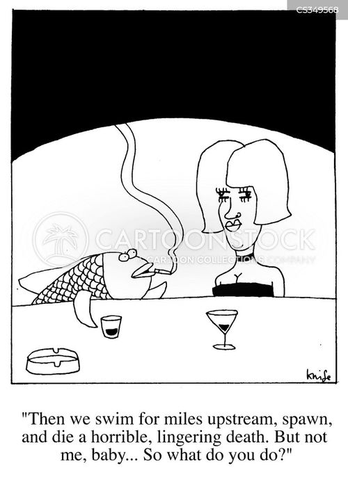 Upstream To Spawn Cartoons and Comics - funny pictures from CartoonStock