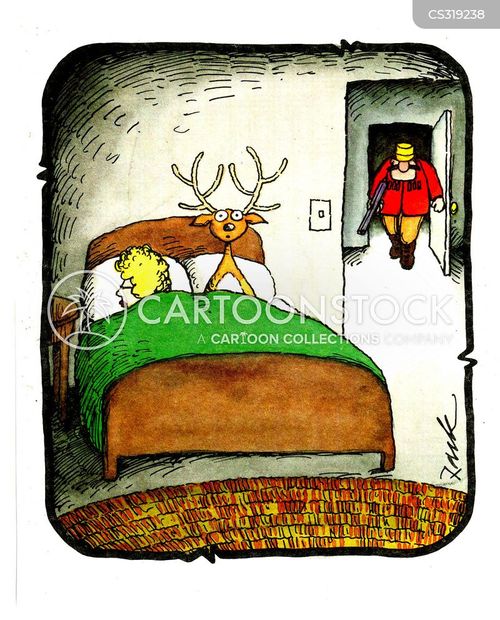 Sleeping With A Gun Cartoons and Comics - funny pictures from CartoonStock