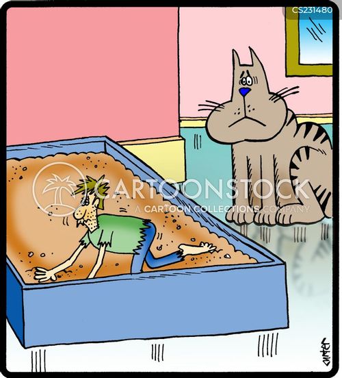 Litter Box Cartoons and Comics - funny pictures from CartoonStock