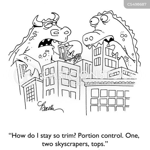 Food Portions Cartoons and Comics - funny pictures from CartoonStock