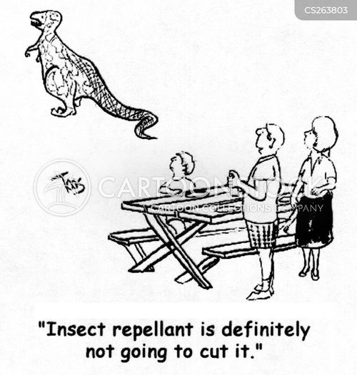 Insect Repellant Cartoons and Comics - funny pictures from CartoonStock