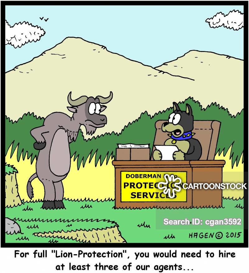 Security Detail Cartoons and Comics - funny pictures from CartoonStock