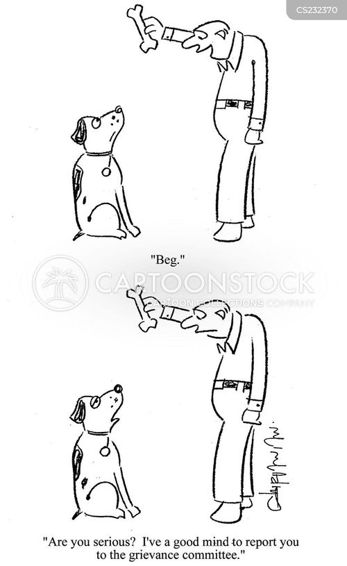 Begging Dog Cartoons and Comics - funny pictures from CartoonStock