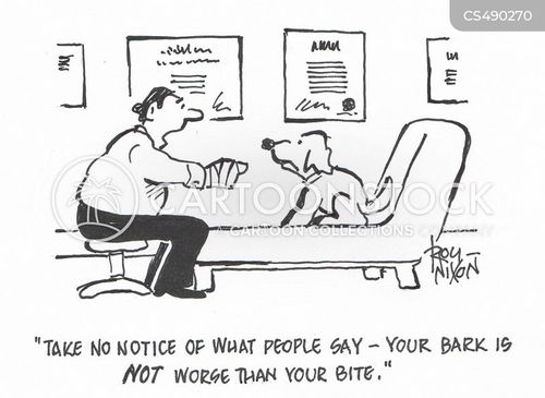 Bark Worse Than Bite Cartoons and Comics - funny pictures from CartoonStock