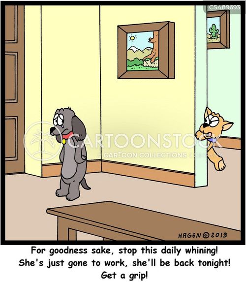 Separation Anxiety Cartoons and Comics - funny pictures from CartoonStock