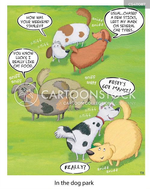 Sniffing Dog Cartoons and Comics - funny pictures from CartoonStock