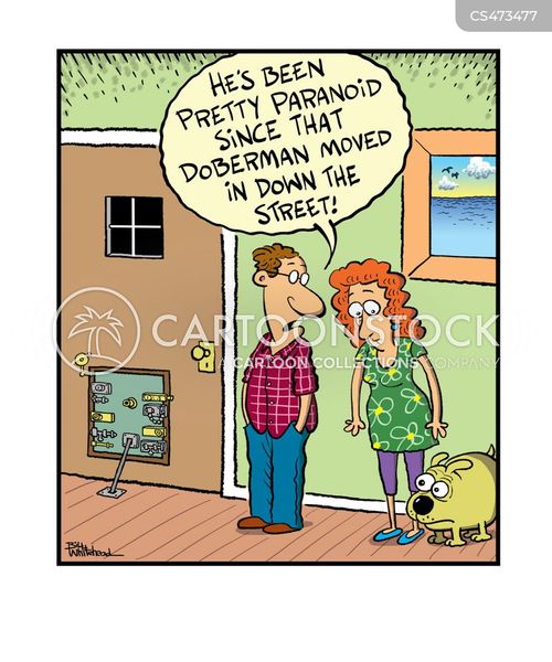 Paranoid Dog Cartoon