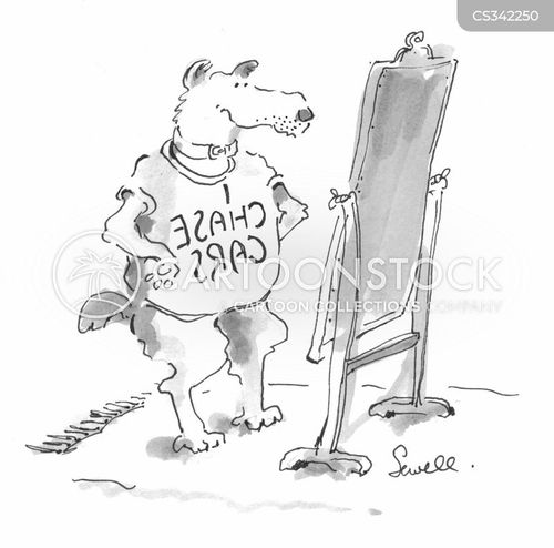 Car Chaser Cartoons and Comics - funny pictures from CartoonStock