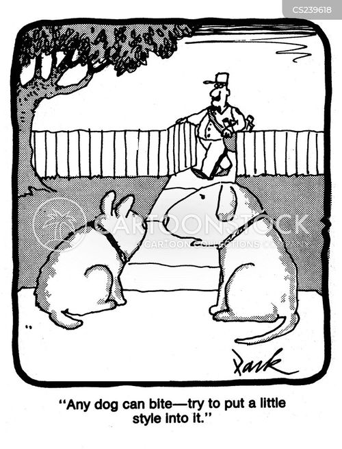 Biting The Postman Cartoons and Comics - funny pictures from CartoonStock