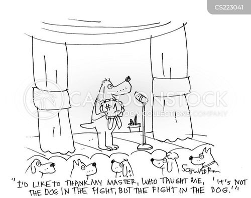 Dog Fight Cartoons and Comics - funny pictures from CartoonStock