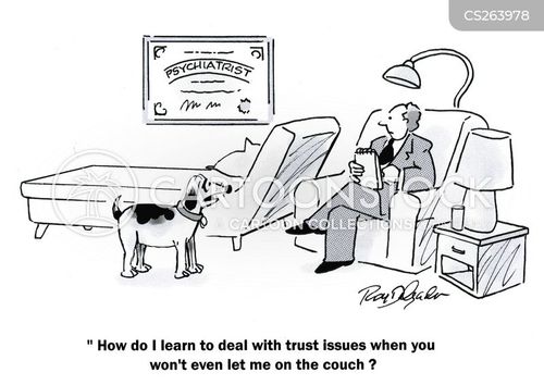 No Trust Cartoons and Comics - funny pictures from CartoonStock