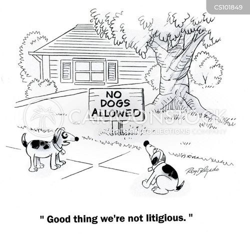 No Dogs Allowed Cartoons and Comics - funny pictures from CartoonStock