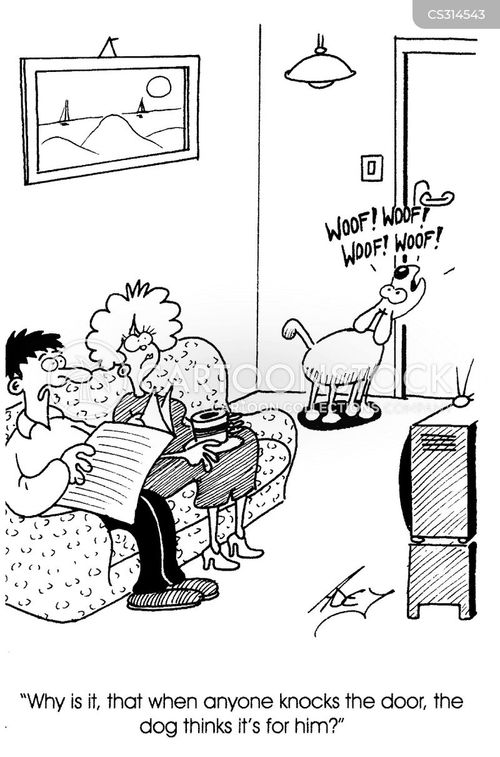 Opening The Door Cartoons and Comics - funny pictures from CartoonStock