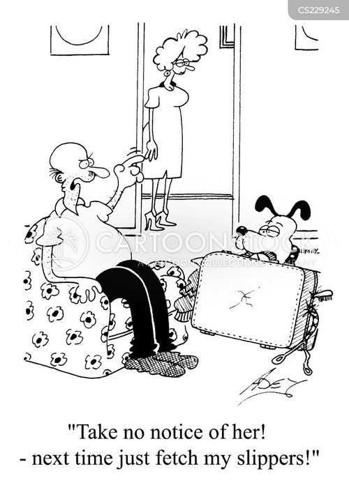 Slipper Fetching Cartoons and Comics - funny pictures from CartoonStock