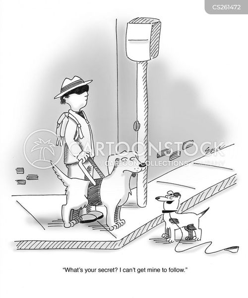 Service Dogs Cartoons and Comics - funny pictures from CartoonStock