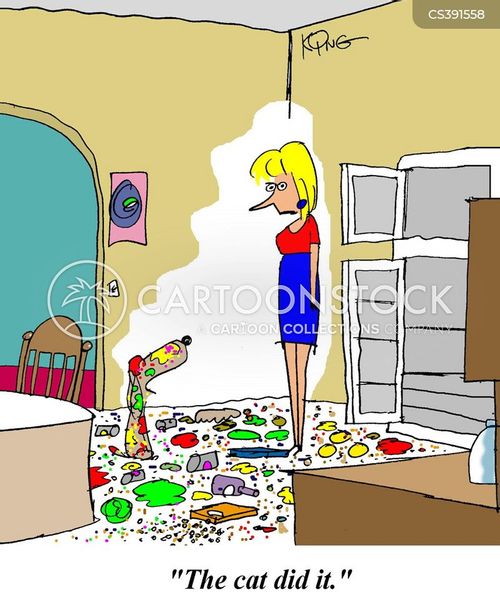 Making Mess Cartoons and Comics - funny pictures from CartoonStock