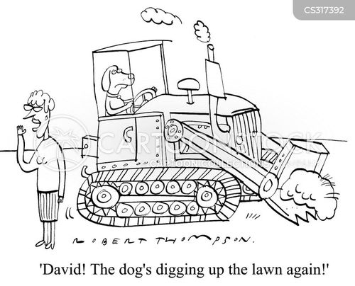 Lawn Invaders Cartoons and Comics - funny pictures from CartoonStock