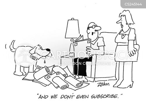 Subscribing Cartoons and Comics - funny pictures from CartoonStock