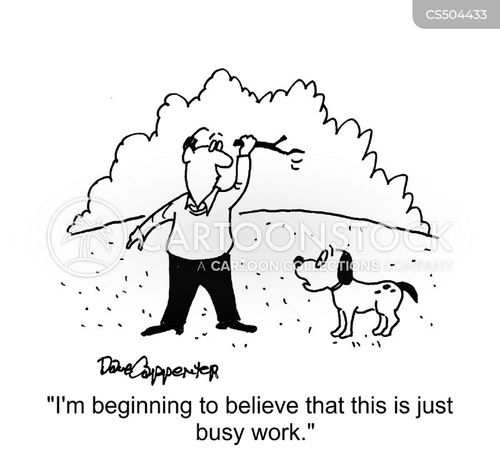 Busy At Work Cartoons and Comics - funny pictures from CartoonStock