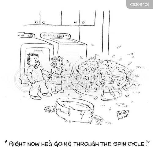 Spin Cycle Bronco Cartoons and Comics - funny pictures from CartoonStock