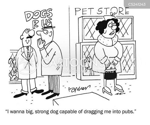 Strong Dog Cartoons and Comics - funny pictures from CartoonStock
