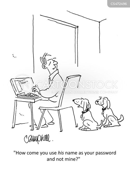 Password Security Cartoons and Comics - funny pictures from CartoonStock