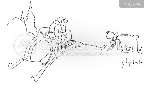 Snowmobile Cartoons and Comics - funny pictures from CartoonStock