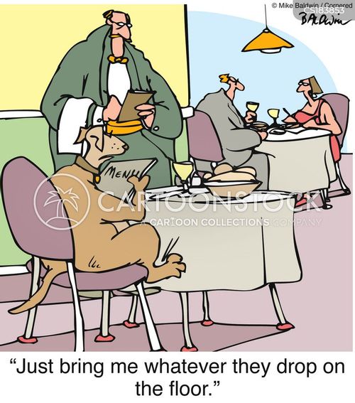 Dog Restaurant Cartoons and Comics - funny pictures from CartoonStock