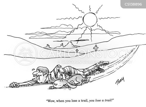 Lost Trail Cartoons and Comics - funny pictures from CartoonStock