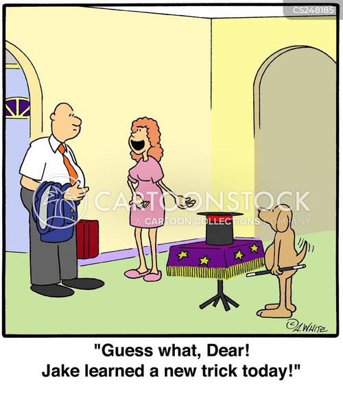 Puppy Tricks Cartoons and Comics - funny pictures from CartoonStock