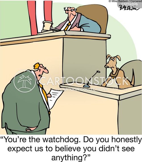 Watchdog Cartoons and Comics - funny pictures from CartoonStock