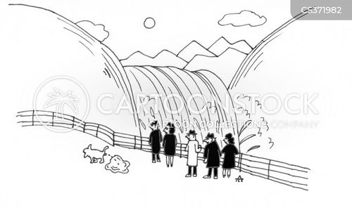 Waterfall Cartoons and Comics - funny pictures from CartoonStock