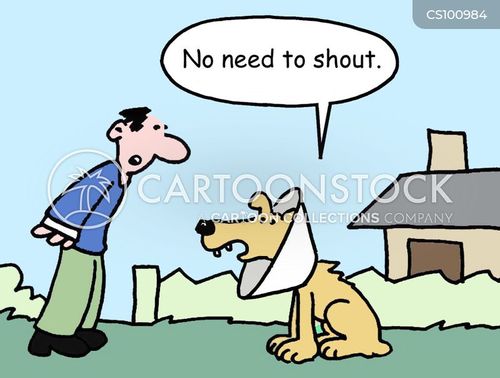 Dog Cone Cartoons and Comics - funny pictures from CartoonStock