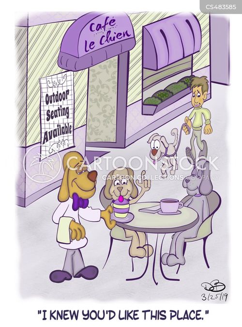 Pet Cafes Cartoons and Comics - funny pictures from CartoonStock