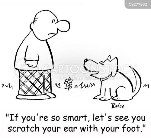 Dog Scratching Ear Cartoons and Comics - funny pictures from CartoonStock