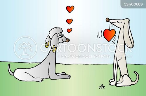 Canine Flirtation Cartoons and Comics - funny pictures from CartoonStock