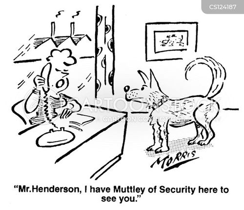 Breeds For Security Cartoons and Comics - funny pictures from CartoonStock