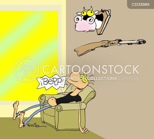 Hunting Mishap Cartoons and Comics - funny pictures from CartoonStock