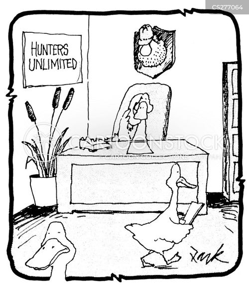 Hunters Cartoons and Comics - funny pictures from CartoonStock