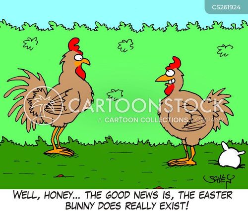 Easter Chicken Cartoons and Comics - funny pictures from CartoonStock