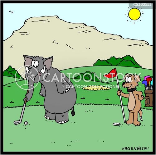 Playing Golf Cartoons and Comics - funny pictures from CartoonStock
